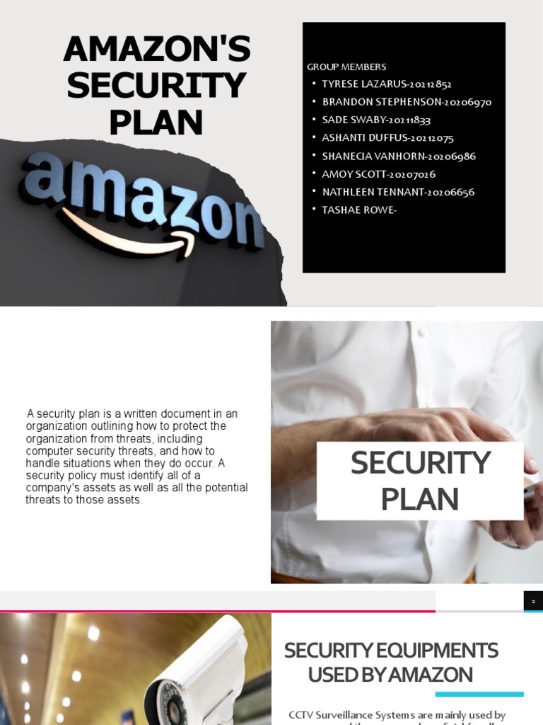 Amazon Security Plan | PDF | Computer Security | Security