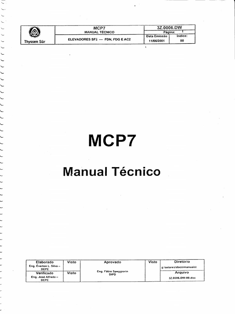 MCP7.Manual Técnico | PDF