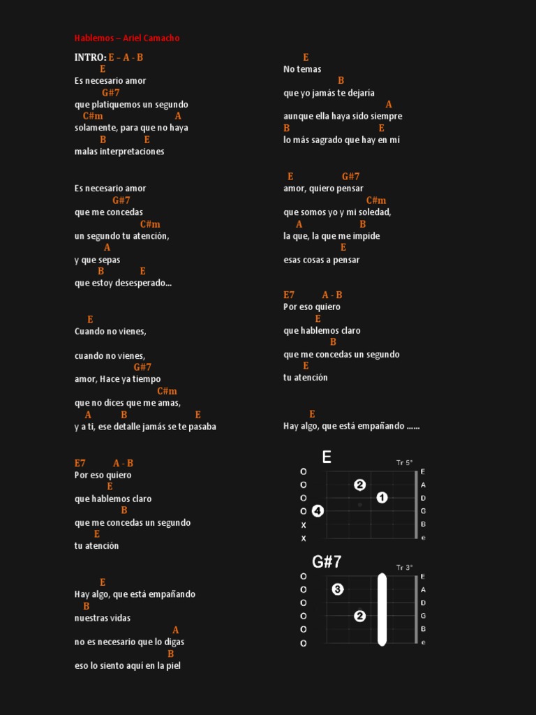 Hablemos - Ariel Camacho | PDF