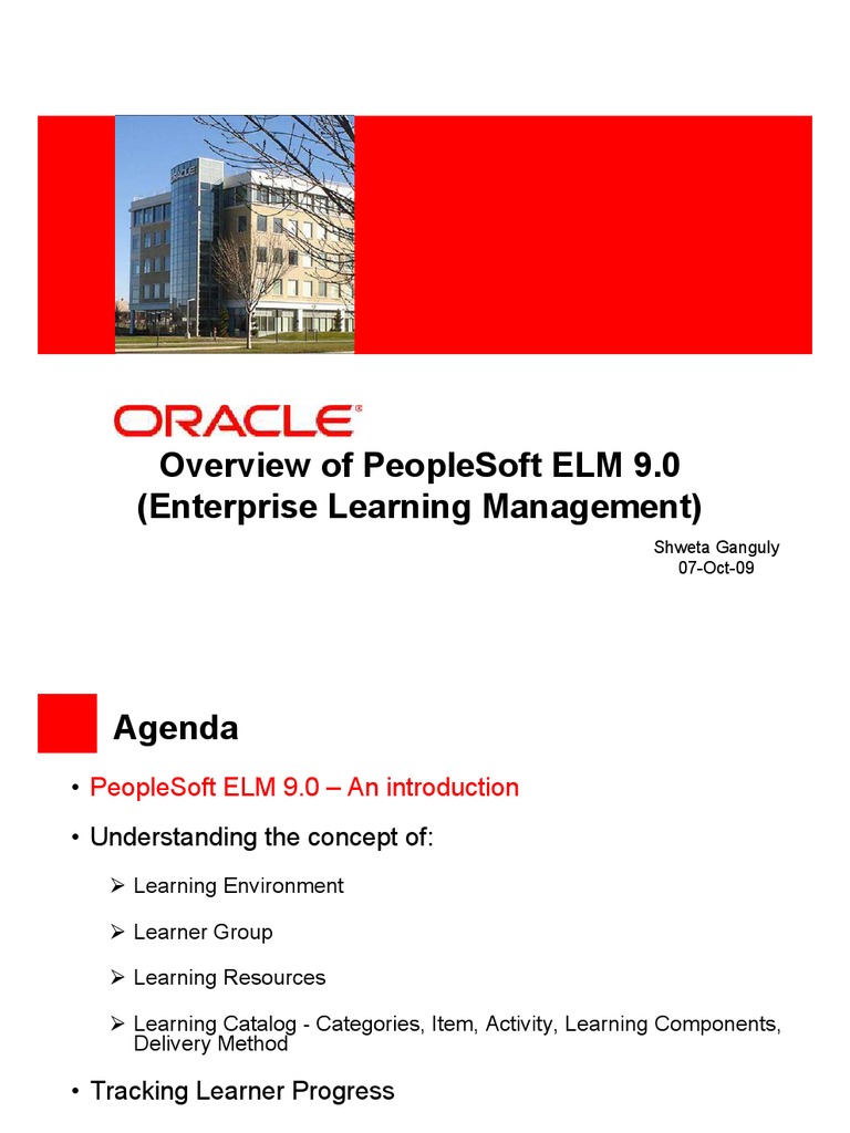 PeopleSoft ELM 9.0 Overview & Features | PDF | Learning | Computing
