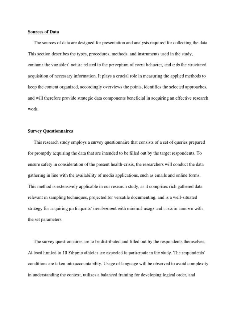 Group 2 - Sources of Data | PDF | Survey Methodology | Questionnaire