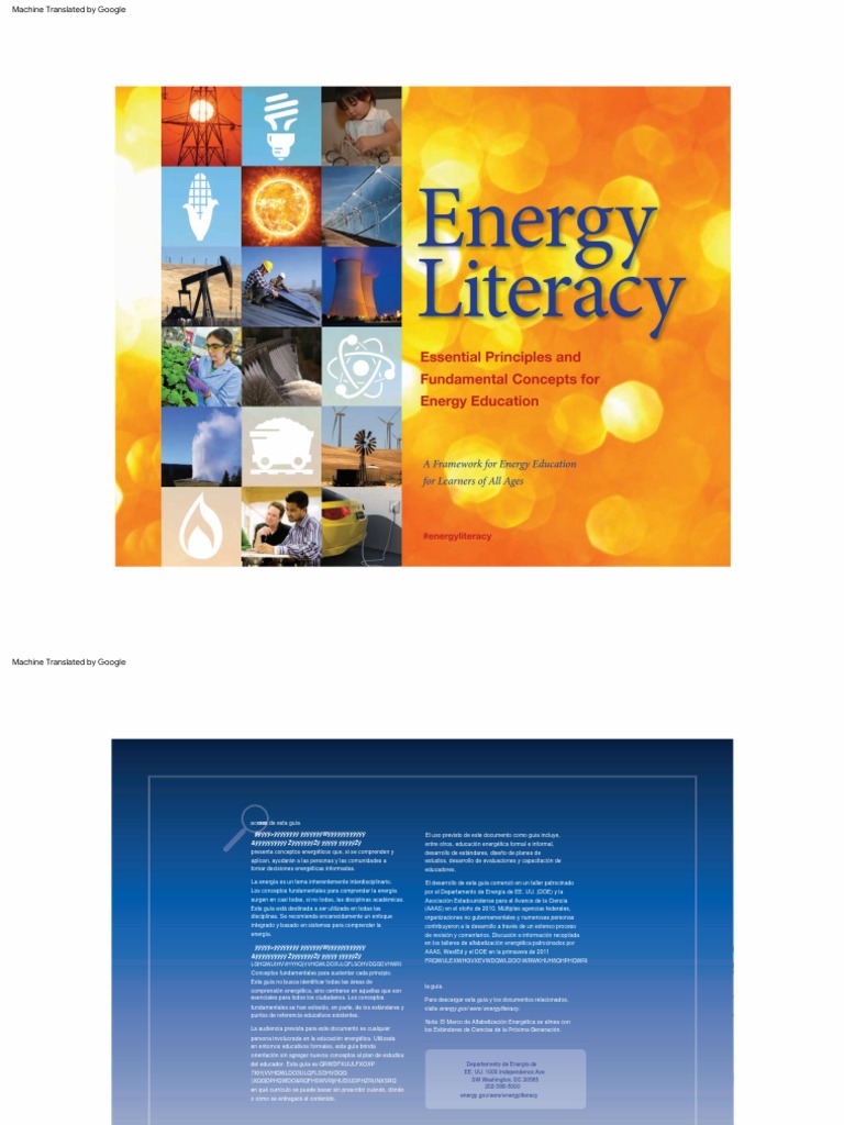 Guía de Alfabetización Energética | PDF | Tierra | Experimentar