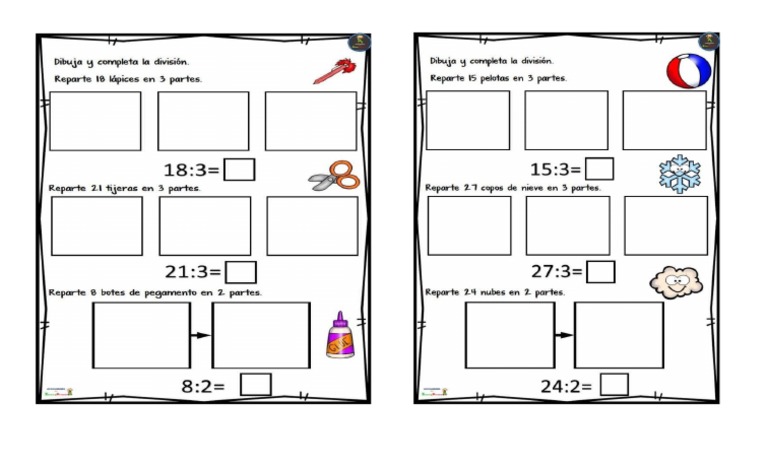 Guía Divisiones 3º Básico. | PDF