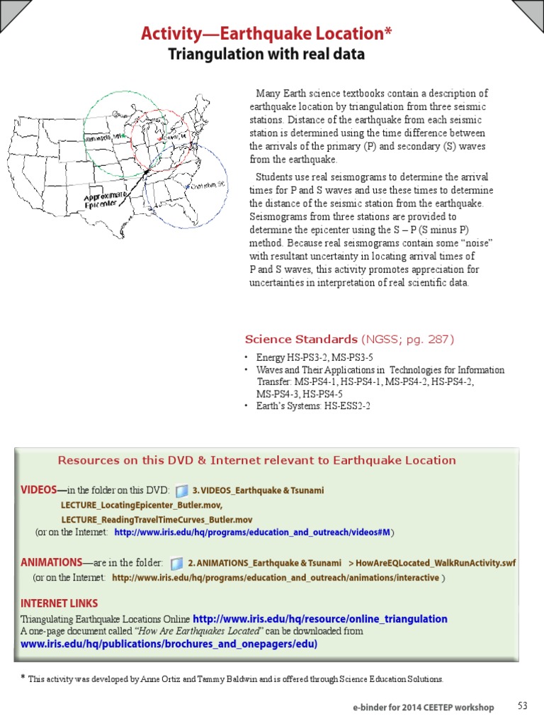 5 Earthquake Location | PDF | Seismology | Earthquakes