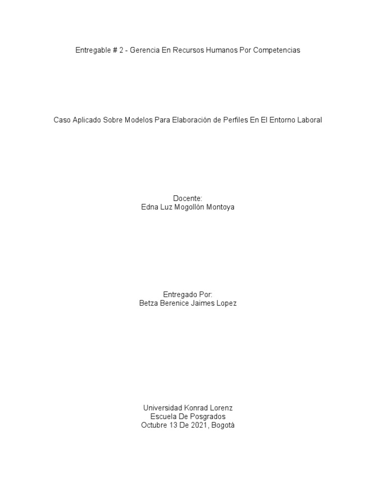 Caso Aplicado - Entregable #2 - Betza Jaimes Egeth | PDF | Higiene ...