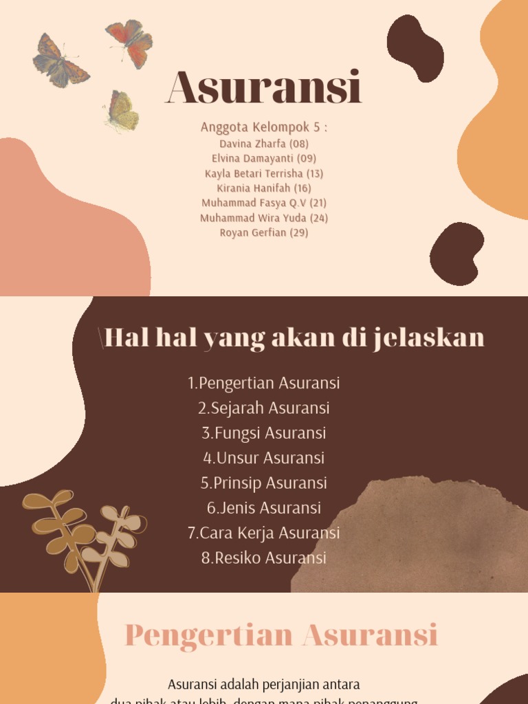 Pengertian dan Sejarah Asuransi | PDF