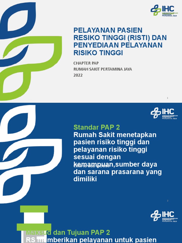 PPT, Resiko Tinggi, Pap 2,2022 | PDF