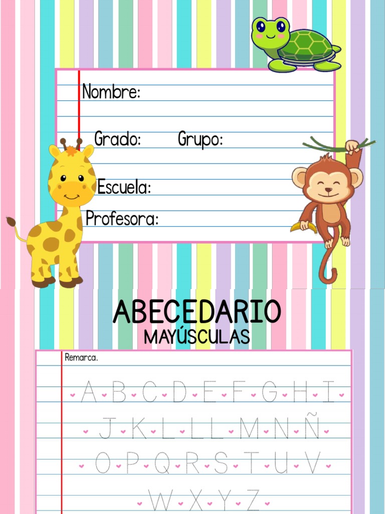 ?1°-Letras Jirafa Chango Tortuga | PDF