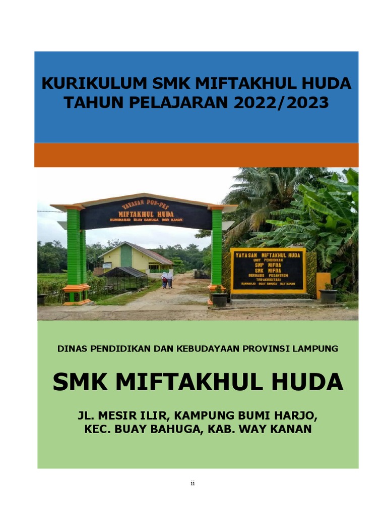 Dokumen 1 SMK Miftakhul Huda 2022 | PDF | Karier & Perkembangan | Ilmu Sosial