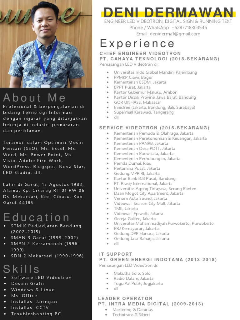 CV Deni | PDF