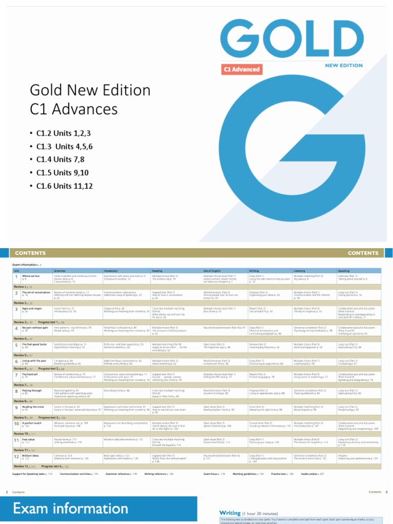 Gold C1 Advanced Student's Book | PDF
