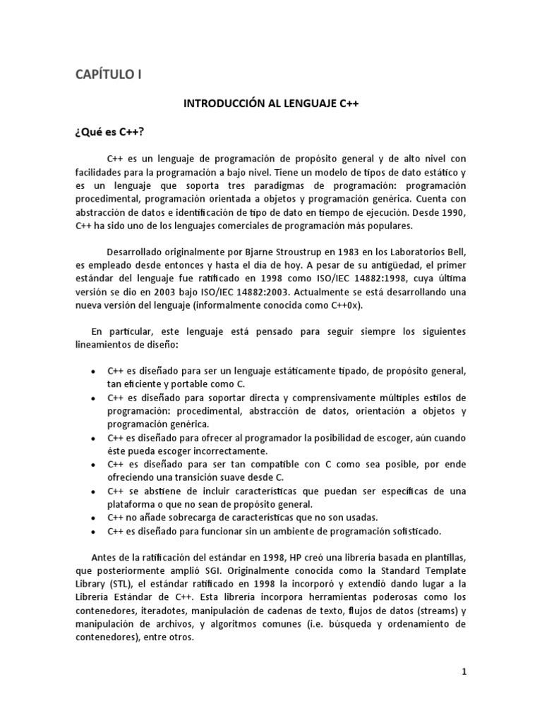 Manual Teórico Práctico C Pdf C Lenguaje De Programación