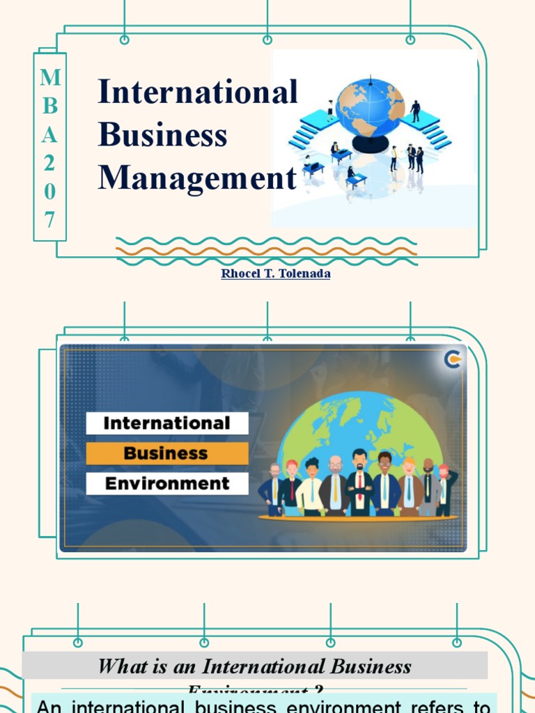 International Business Management | PDF | Business | Natural Environment