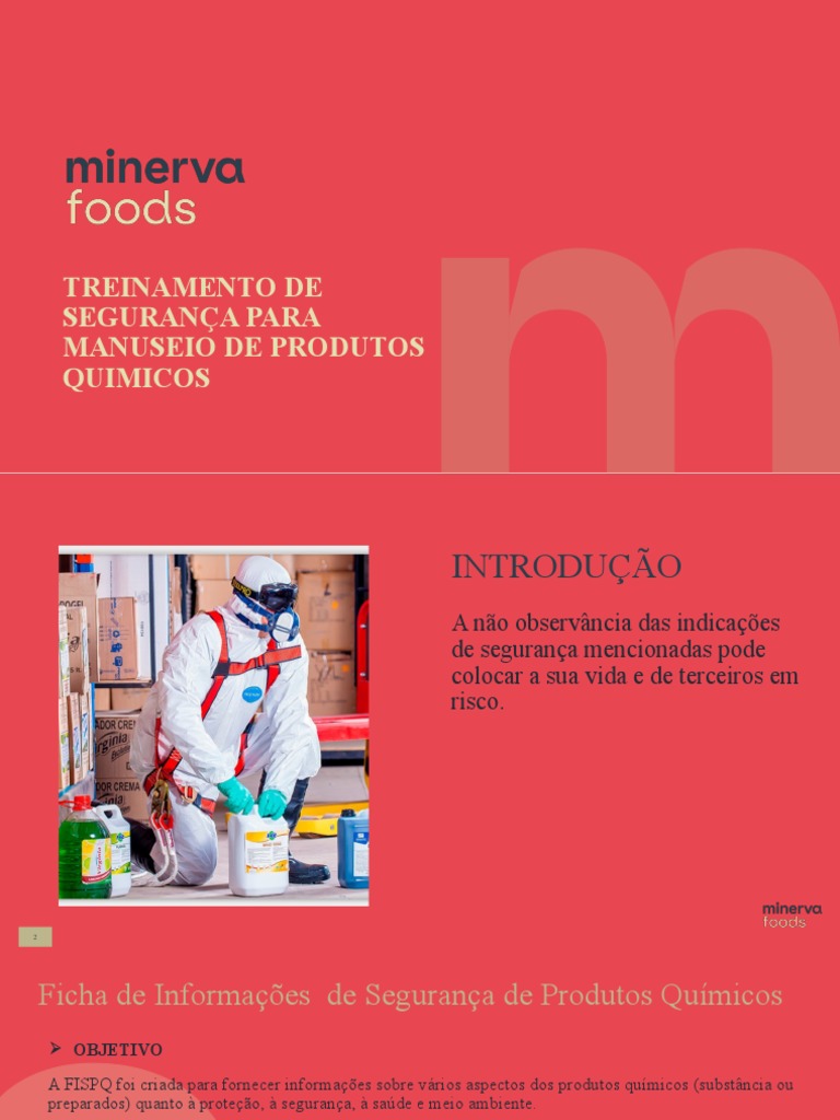Treinamento de Segurança para Manuseio de Produtos Quimicos | PDF