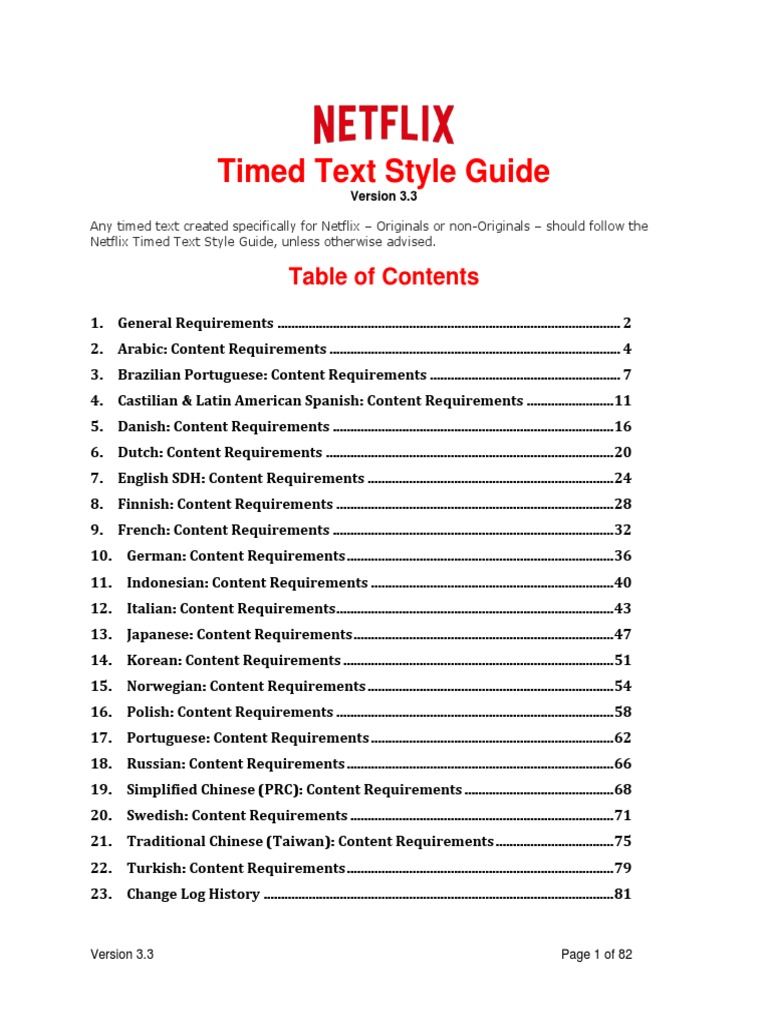 Manual de Legendagem - Netflix | PDF | Ellipsis | Quotation Mark