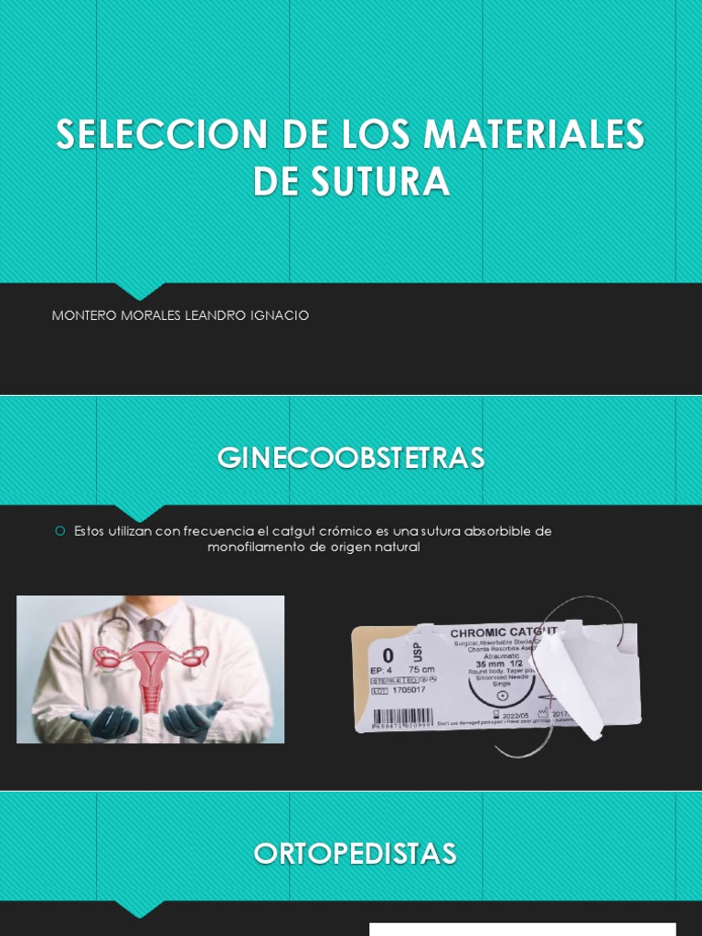 Seleccion de Los Materiales de Sutura | PDF | Sutura Quirúrgica | Abdomen