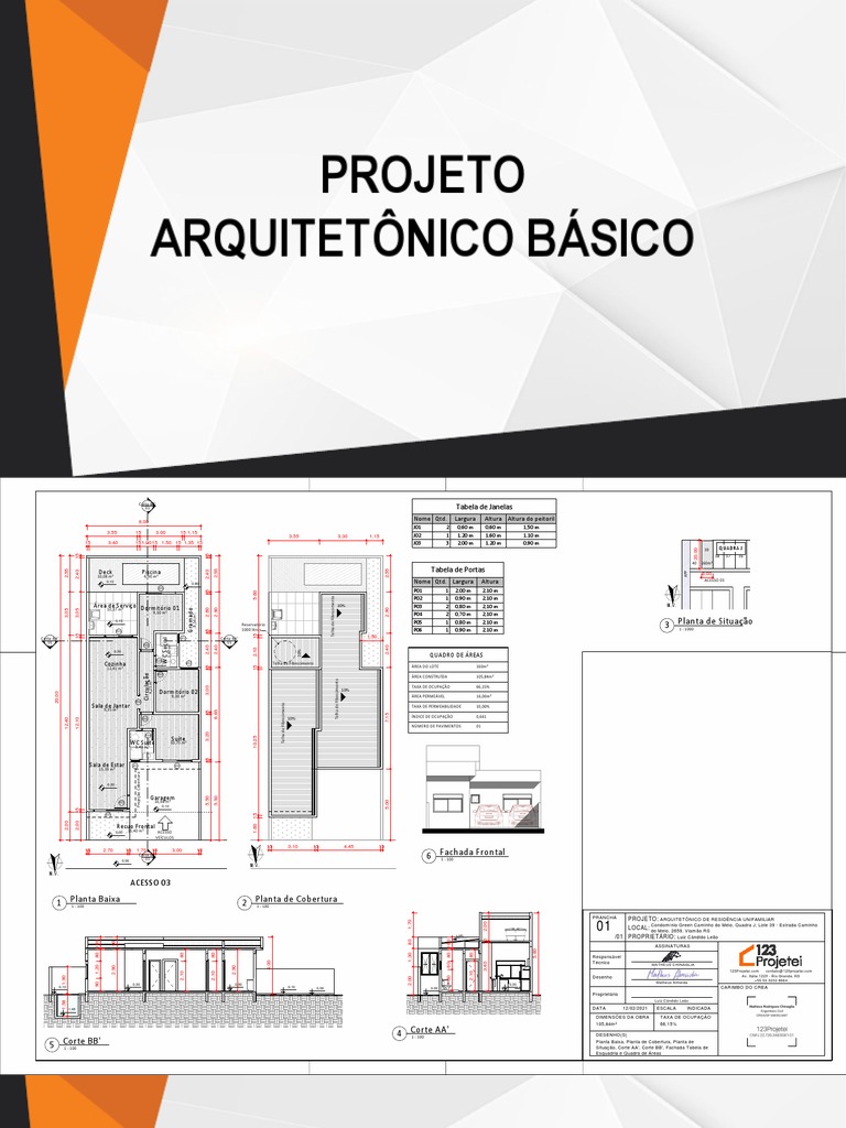 Exemplo de Projeto Arquitetônico | PDF | Setores econômicos