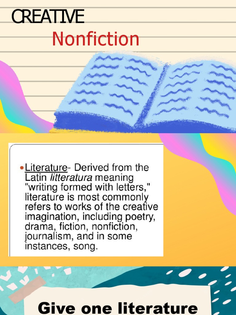 Creative N-F. Lesson 1 | PDF | Creative Nonfiction | Writing