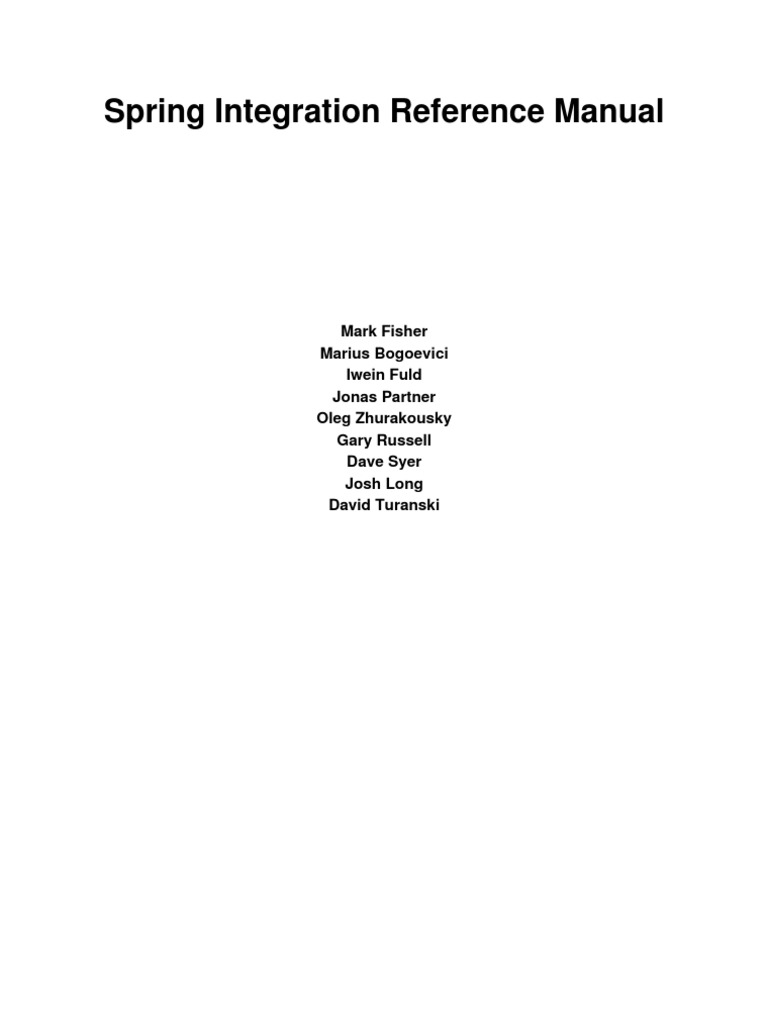 Spring Integration Reference | PDF | Spring Framework | Hypertext ...