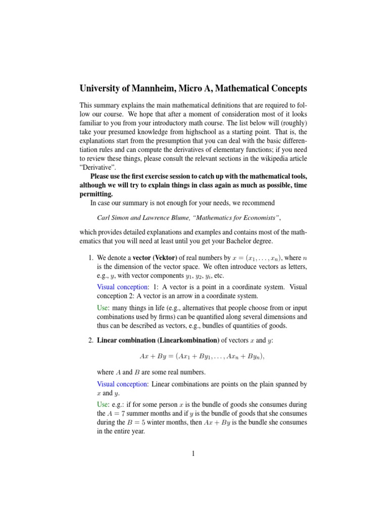 Math Review Sheet (Mathe-Merkblatt) | Download Free PDF | Function ...