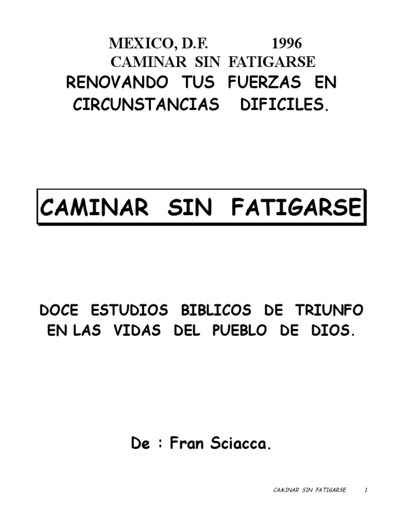12 Estudios Biblicos Caminar Sin Fatigarse | PDF | Pablo el apóstol | Jonás