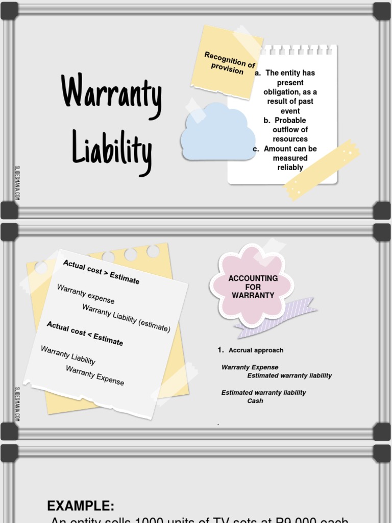 Warranty and Provision Liability | PDF | Revenue | Expense