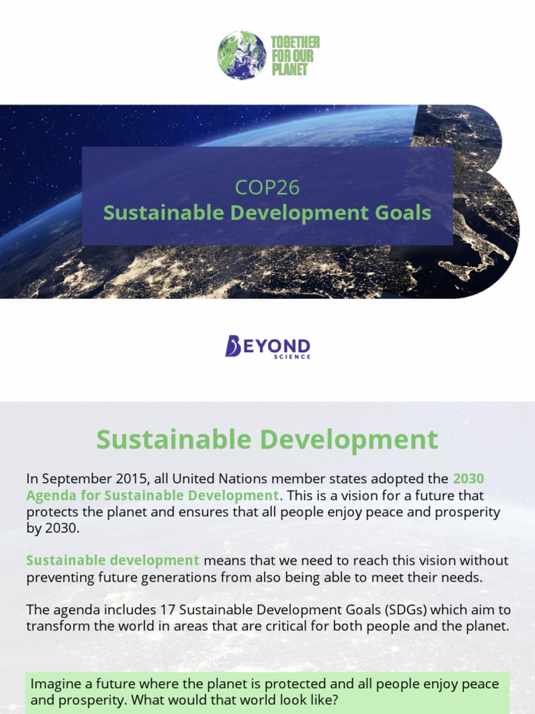 Sustainable Development Goals PowerPoint | PDF | Sustainability ...