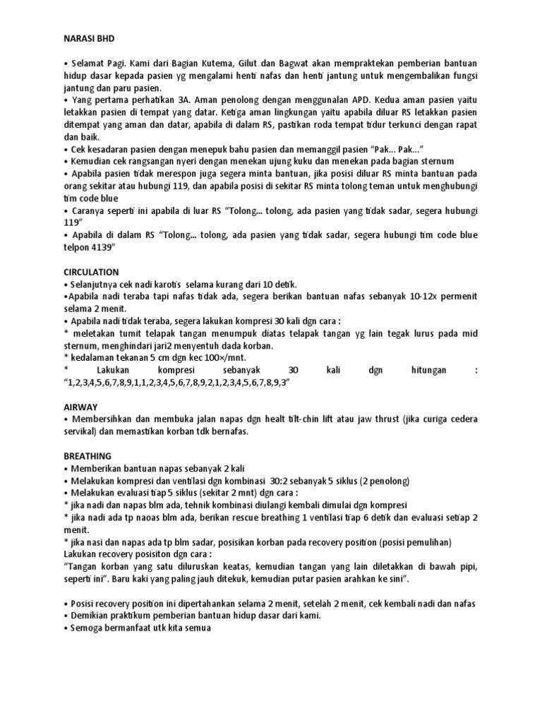 Narasi BHD | PDF | Kesehatan Holistik