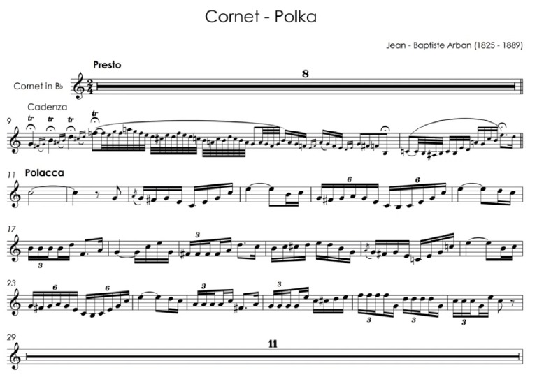 Cornet Polka 1 | PDF