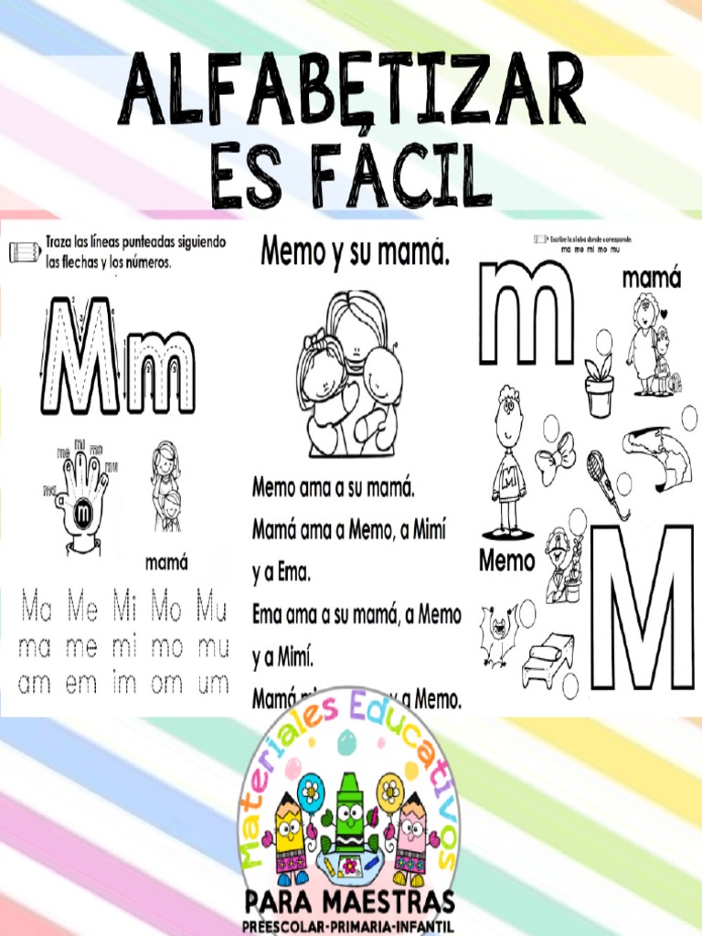 Cuaderno de Alfabetizar para Aprender A Leer Por Materiales Educativos ...