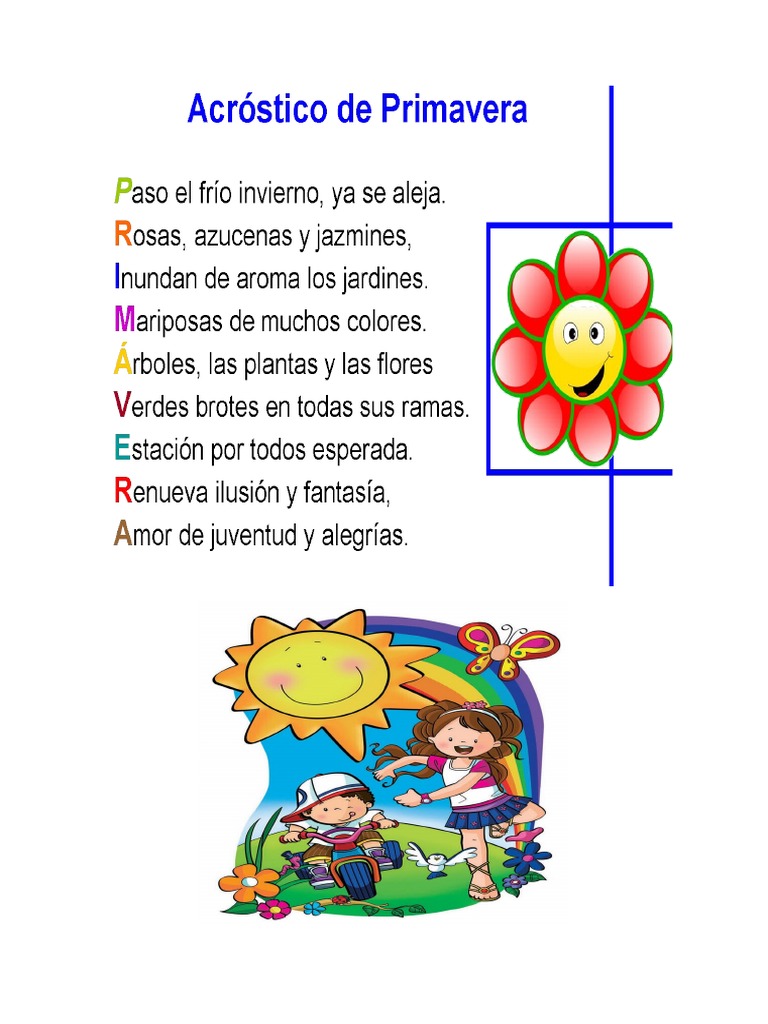 Acrostico Primavera | PDF