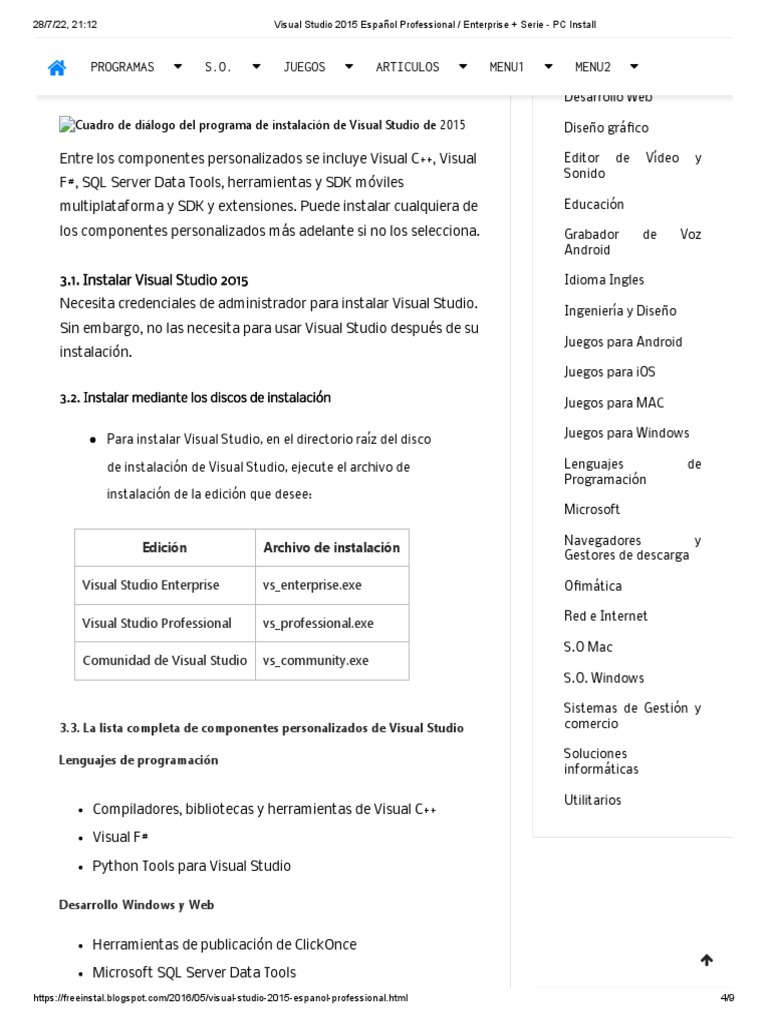 Visual Studio 2015-4 | PDF | Microsoft Visual Studio | Microsoft Windows Visual Studio 2015-4 | PDF | Microsoft Visual Studio | Microsoft Windows