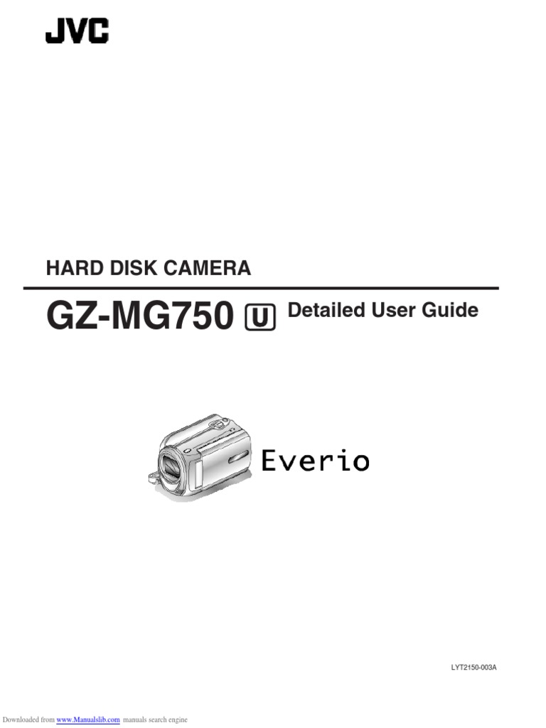JVC GZ-MG750 User Manual (121 Pages) | PDF | Computer File | Computer Monitor