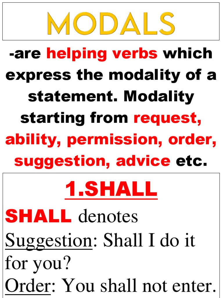 Review D Modals | PDF