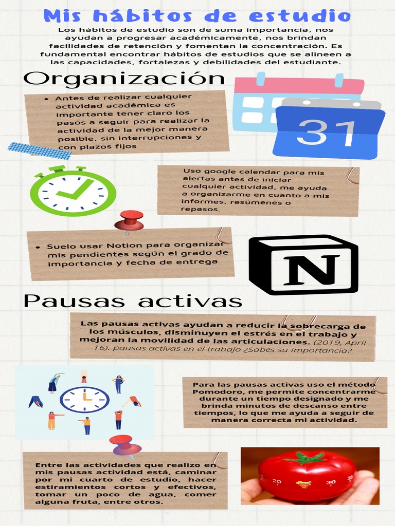 Hábitos de Estudio y Organización Efectiva | PDF | Estrés (biología)