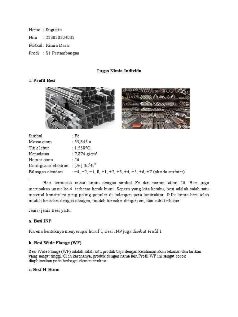 Profil Besi | PDF | Teknologi & Rekayasa