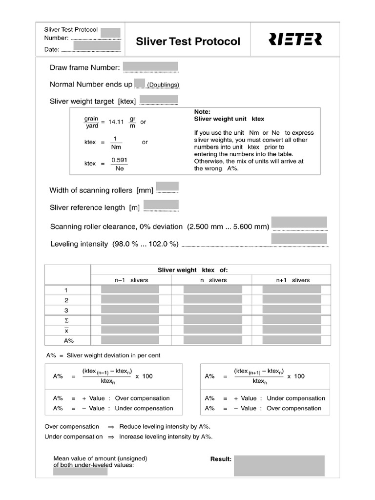 Sliver Test - en | PDF