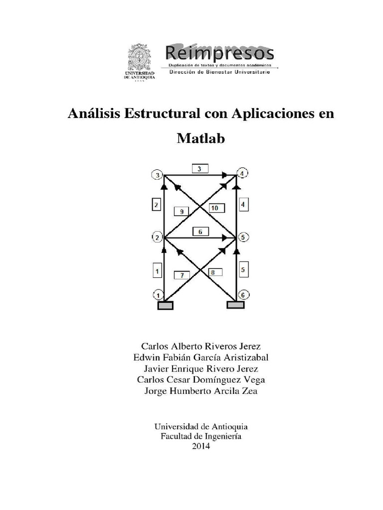 Analisis Estructural Con Aplicaciones en Matlab | PDF Analisis Estructural Con Aplicaciones en Matlab | PDF