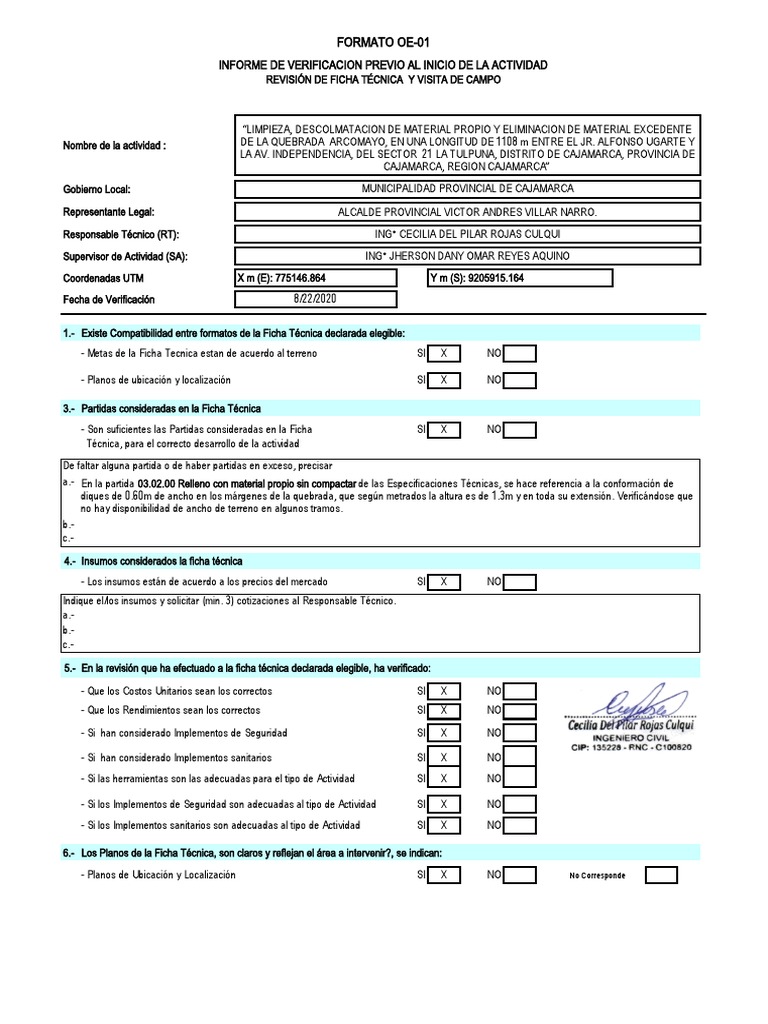 Formatos Oe de La Aii Arcomayo | PDF | Economias Formatos Oe de La Aii Arcomayo | PDF | Economias