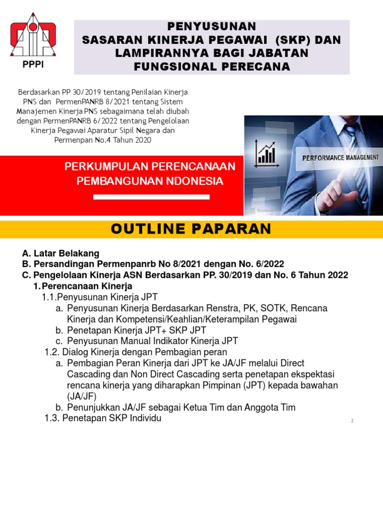 Penyusunan SKP Dan Lampiran Bagi Pejabat Fungsional Perencana Pppi 2022 ...
