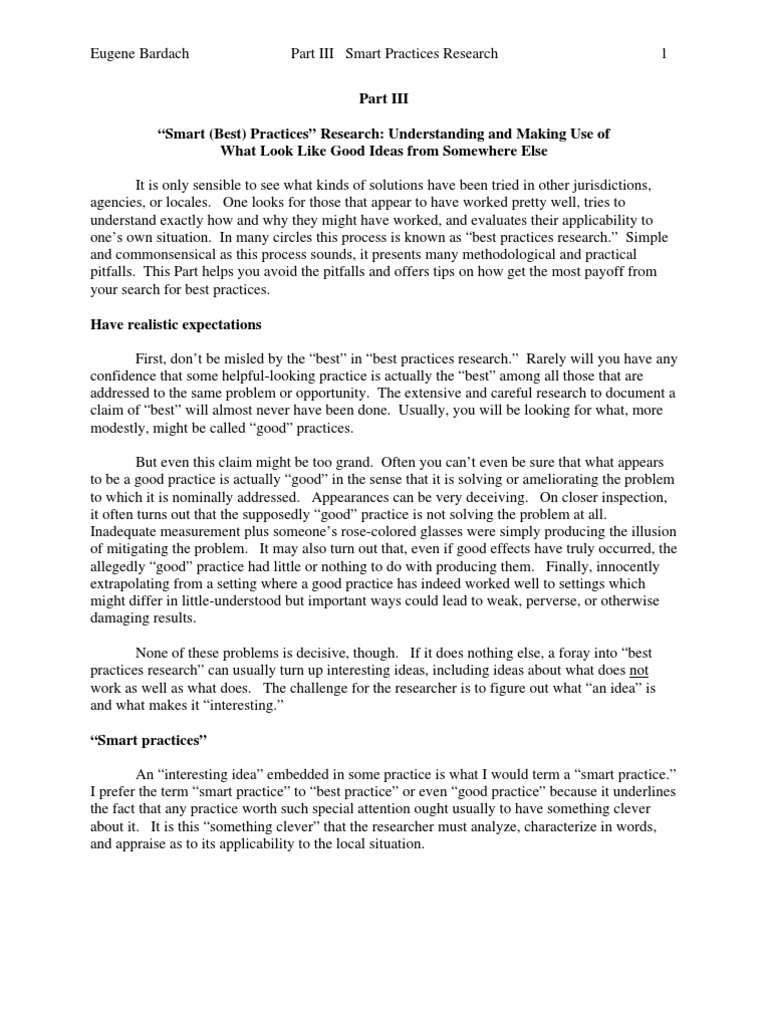 Smart Practices in Policy Analysis | PDF | Causality | Strategic Management