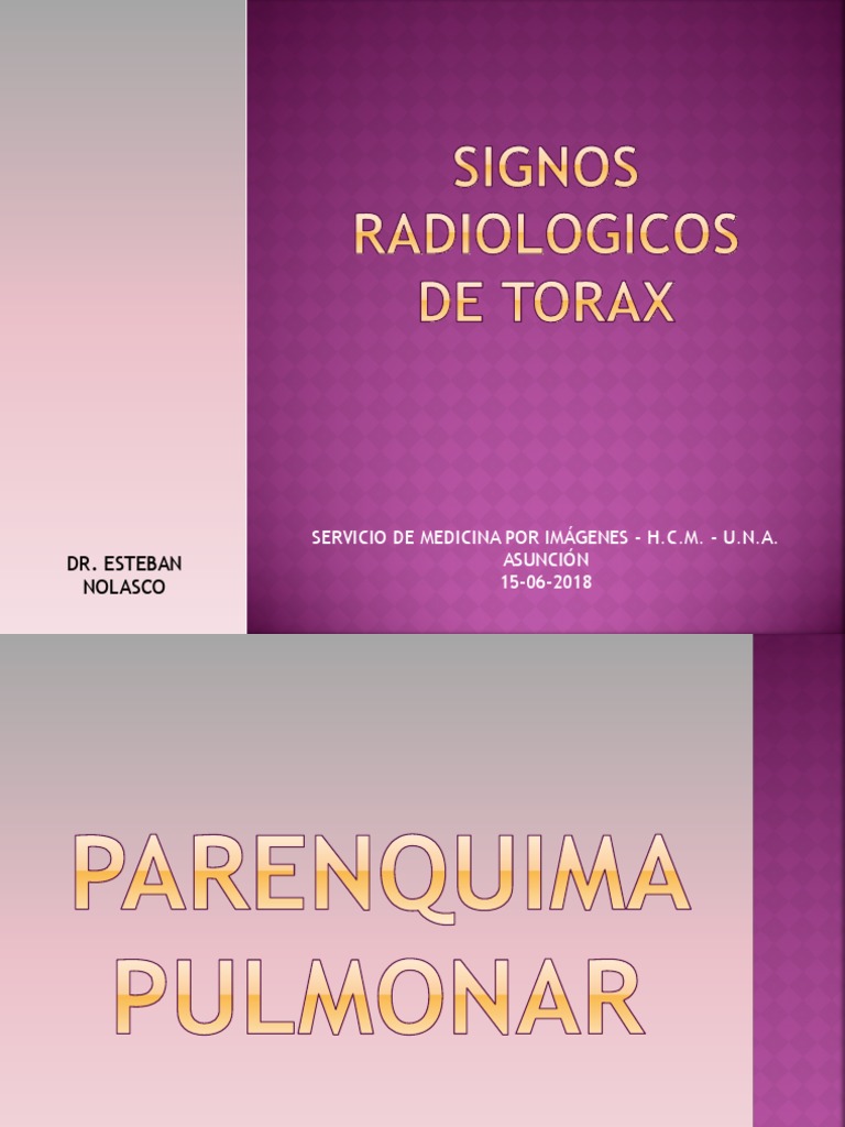 Signos Radiologicos de Torax 2018 | PDF | Pulmón | Corazón