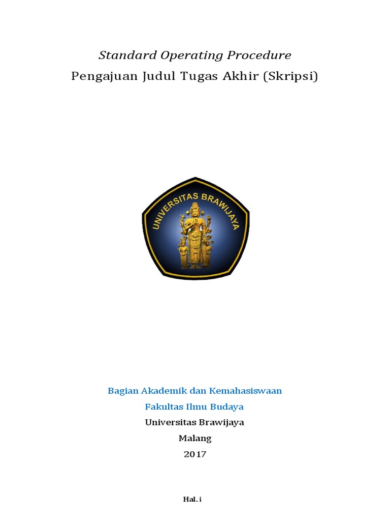 SOP Pengajuan Judul Skripsi | PDF