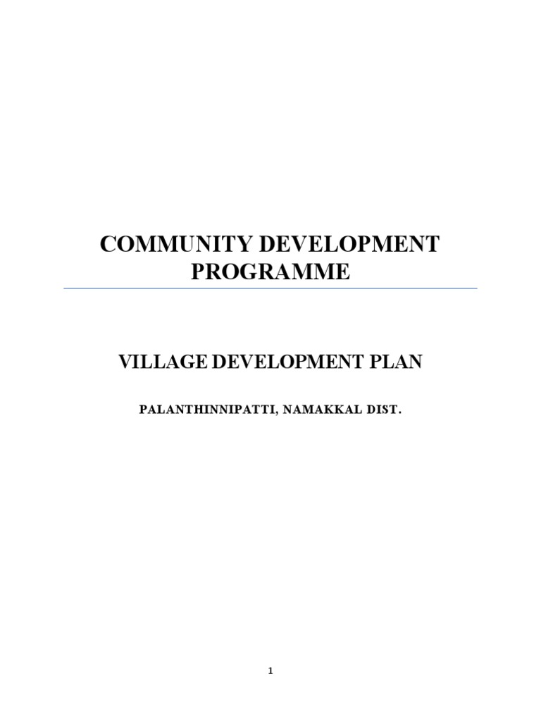 Community Development Programme | PDF | Agriculture | Livestock