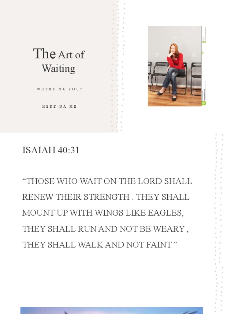 The Art of Waiting | PDF | Religious Belief And Doctrine