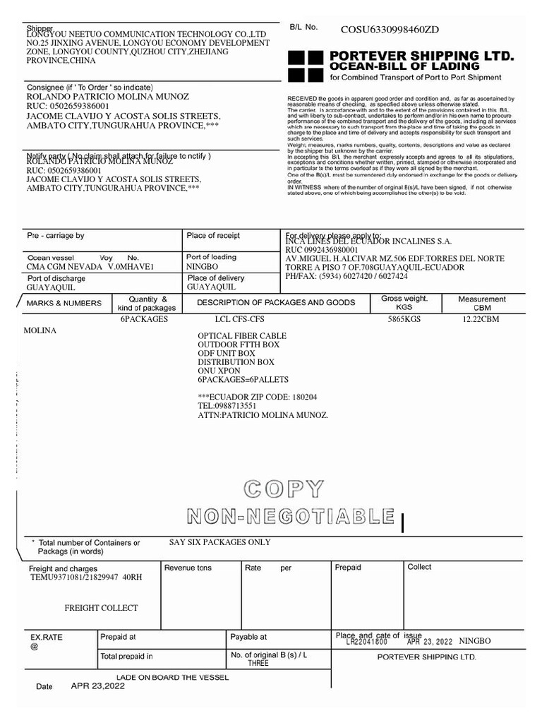 Ejemplo Factura | PDF