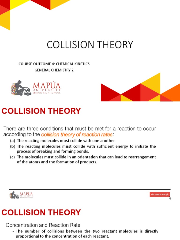 CHM02-CO4-Lesson 4 - COLLISION-THEORY | PDF | Reaction Rate | Activation Energy