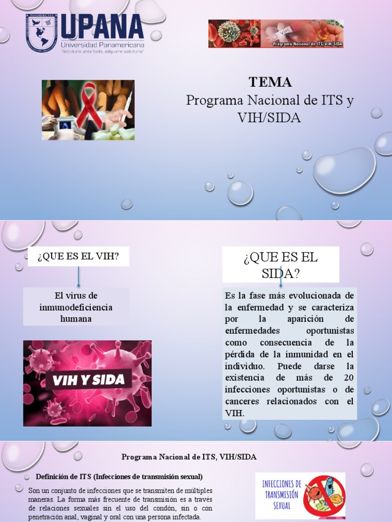 Programa Nacional ITS y VIH | PDF | Infección transmitida sexualmente | VIH / SIDA