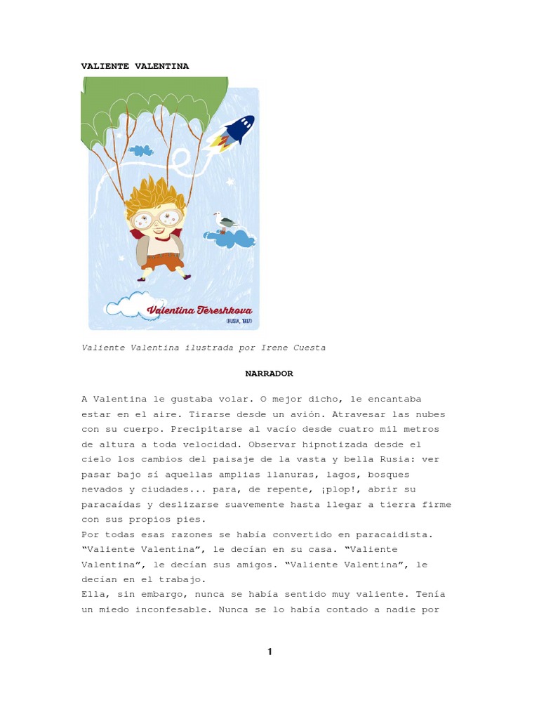 Valiente valentina_0 | PDF | Astronautas | Espacio exterior