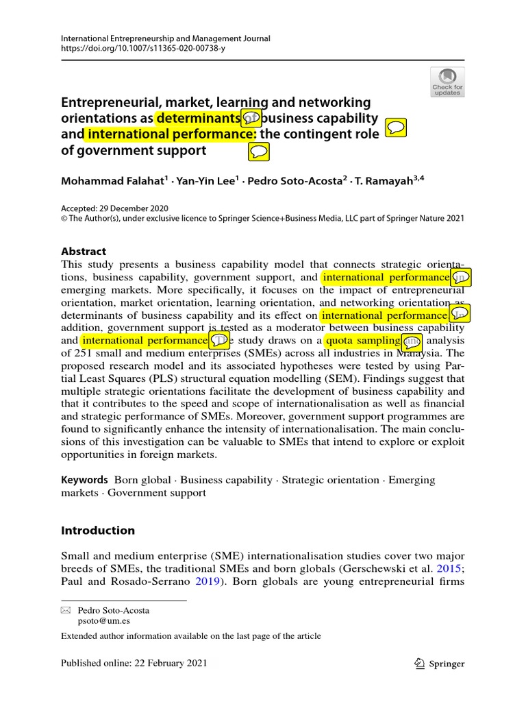 Falahat Et Al. (2021) Is An Example of Poor Language, Flawed Framework ...